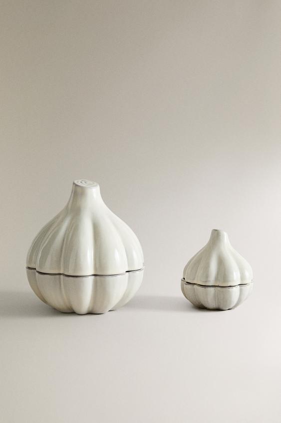 TERRACOTTA GARLIC STORAGE JAR - Cream | ZARA United States