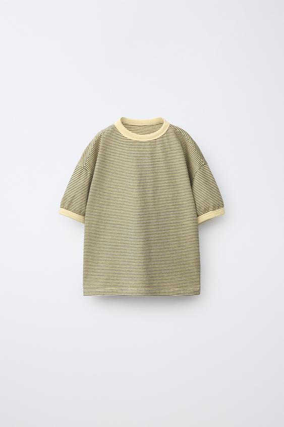 STRIPED T-SHIRT - Yellow | ZARA Mexico
