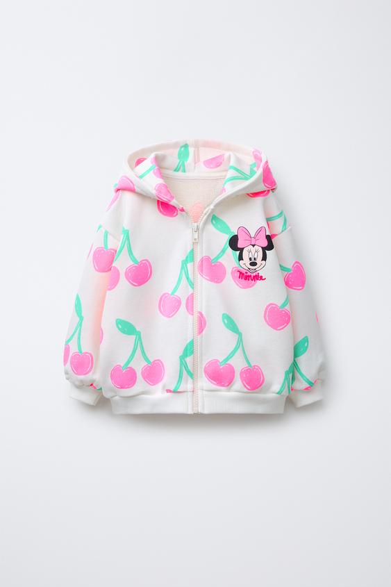 MINNIE MOUSE © DISNEY CHERRY SWEATSHIRT - Ecru | ZARA India