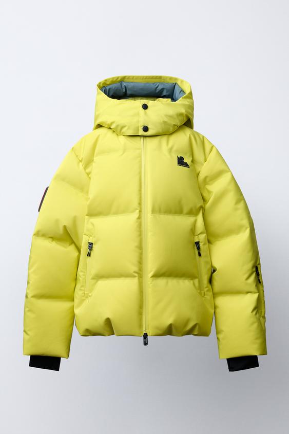 DOWN FEATHER JACKET WITH DETACHABLE HOODIE, WATER-RESISTANT AND ...