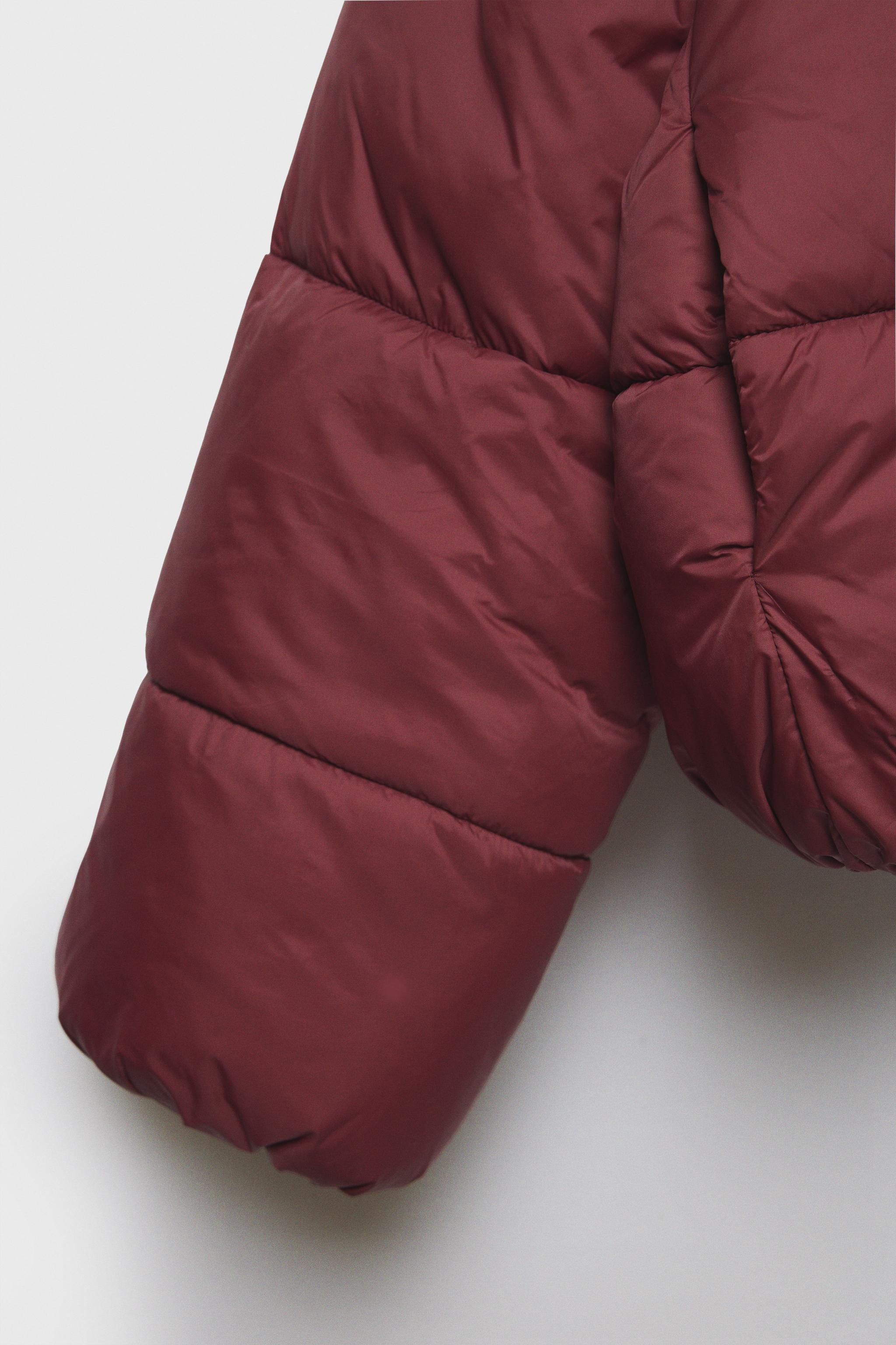 Z3D NYLON PUFFER JACKET - Burgundy | ZARA United States Z3D NYLON PUFFER JACKET - Burgundy | ZARA United States