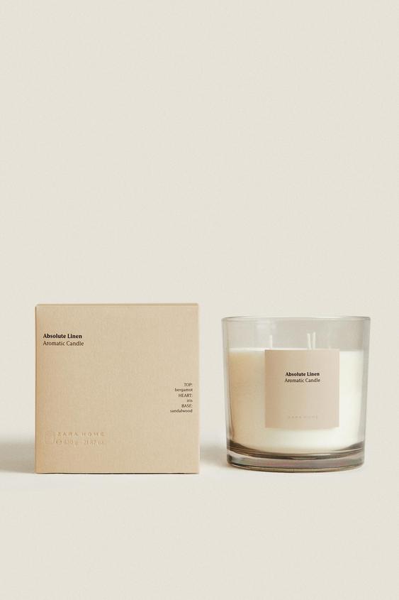 ABSOLUTE LINEN SCENTED CANDLE | ZARA Turkey