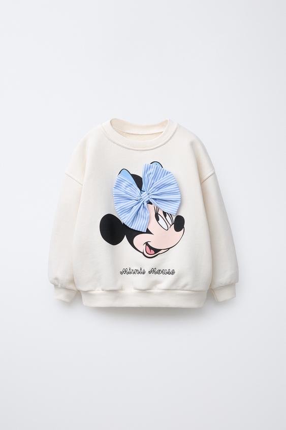 SWEATSHIRT STRIK MINNIE MOUSE © DISNEY - Ecru | ZARA Nederland / The ...