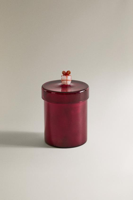 (220 G) GINGERBREAD BOROSILICATE SCENTED CANDLE - Red | ZARA Hungary ...