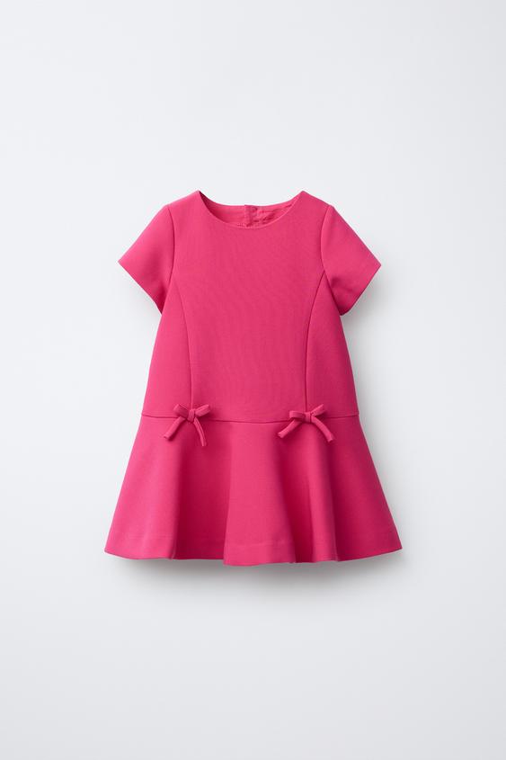 VESTIDO LAZOS - Fucsia | ZARA España