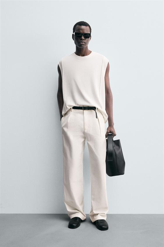 MAJICA BEZ RUKAVA SA ŠAVOVIMA - Bijela | ZARA Hrvatska / Croatia