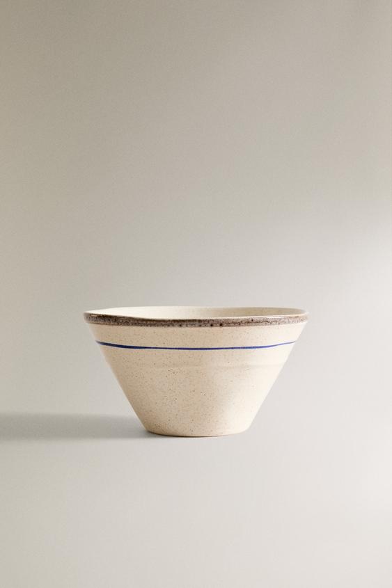 STONEWARE FISH BOWL - Blue / White | ZARA Mexico
