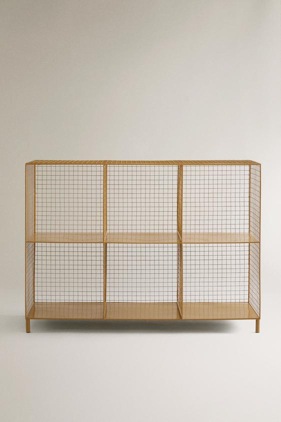 CHILDREN’S HORIZONTAL METAL SHELVING UNIT - Mustard | ZARA United Kingdom