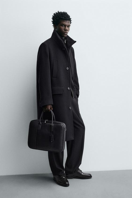 LEATHER BRIEFCASE - Black | ZARA Australia