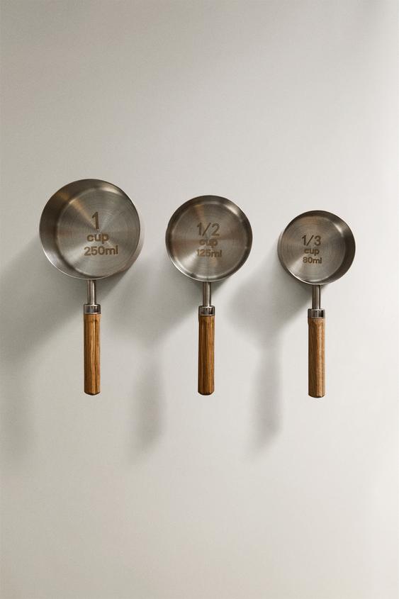 SET OF WOODEN MEASURING SPOONS - Brown | ZARA United Kingdom