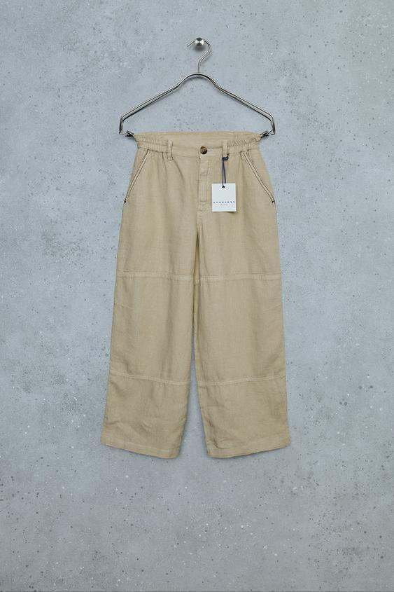 STORIESZ - PANTALON 100% LIN - brun | ZARA France