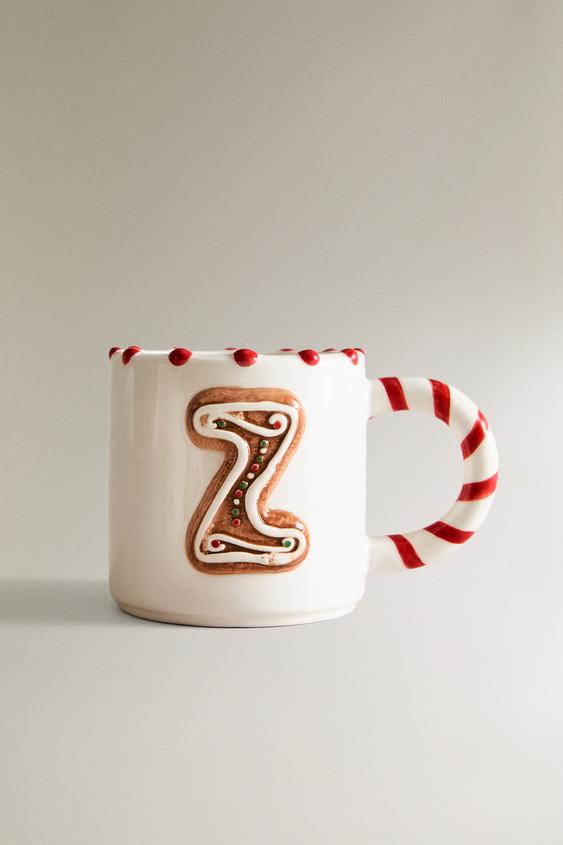 CHILDREN’S CHRISTMAS LETTER Z STONEWARE MUG - Multicoloured | ZARA Ireland