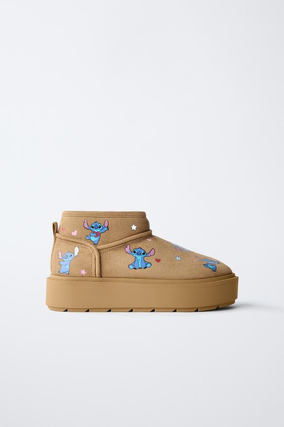 STIVALETTO IN PELLICCIA LILO & STITCH © DISNEY - Marrone | ZARA Italia ...