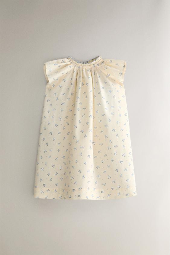 ROCHIE COPII MODEL FLORAL - Crem | ZARA România