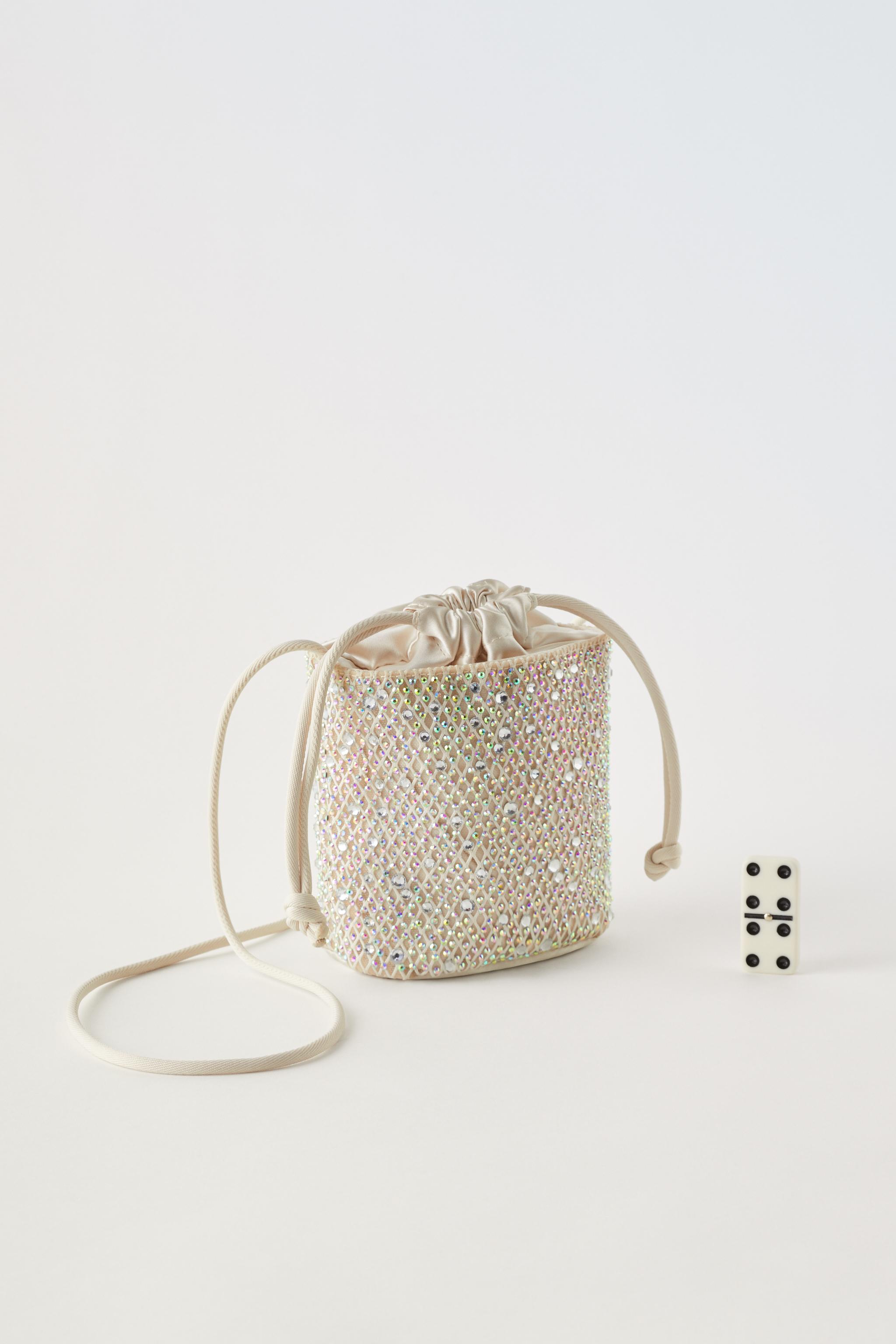 GLITTER CROSSBODY BAG - Ecru White | ZARA New Zealand GLITTER CROSSBODY BAG - Ecru White | ZARA New Zealand
