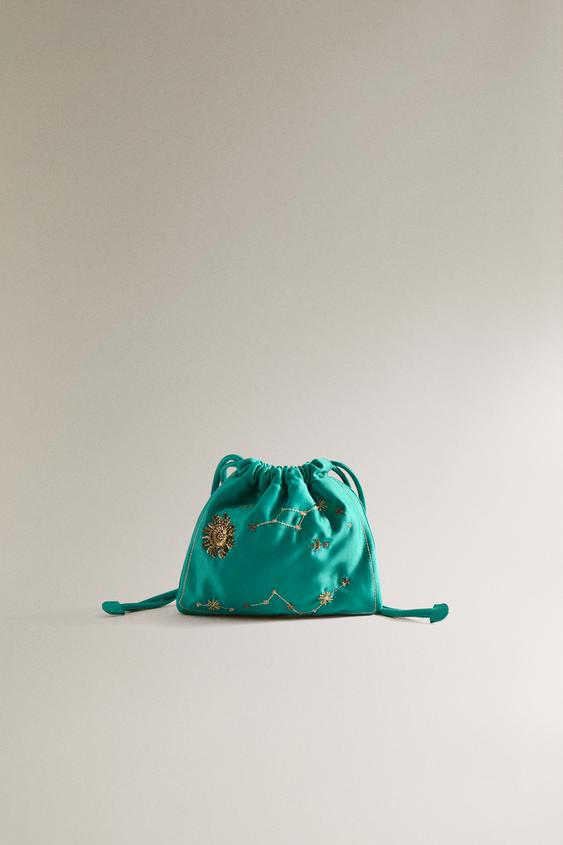 EMBROIDERED SMALL BAG | MARISA BERENSON - 天藍色 | ZARA Hong Kong SAR ...