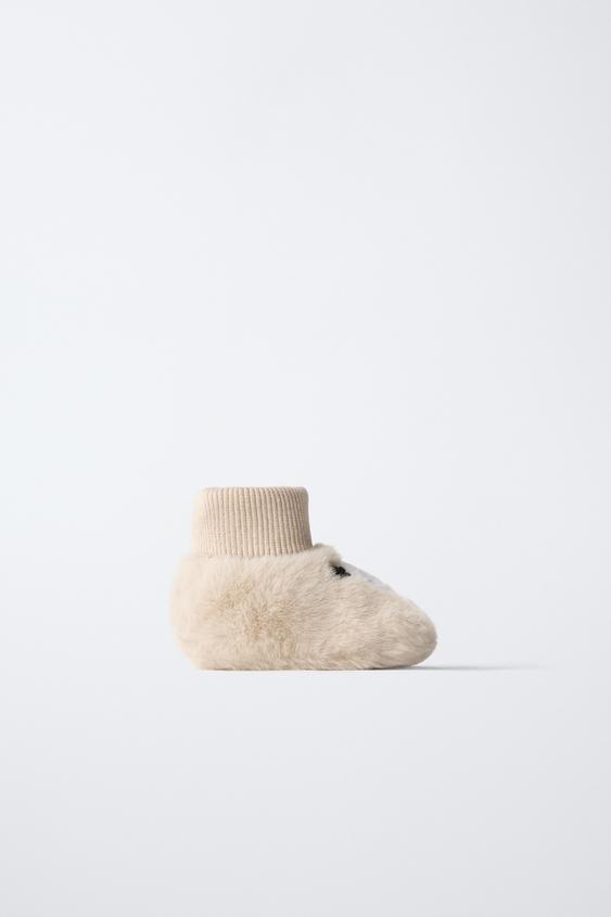 PANDA HOME SLIPPERS - Off White | ZARA United States