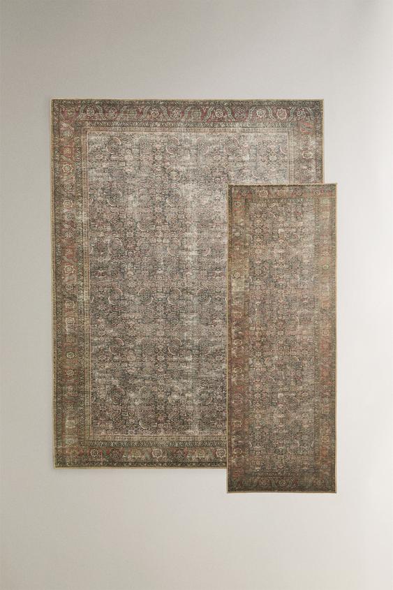 VINTAGE COTTON RUG - Multicoloured | ZARA United Kingdom