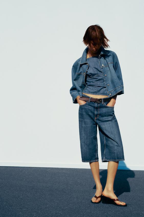 TRF LAYERED DENIM JACKET - Blue | ZARA Australia