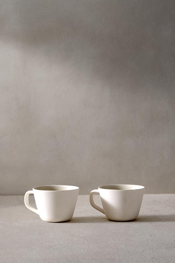 SET OF 2 - CUP 7.44 oz - ecru-white | ZARA United States