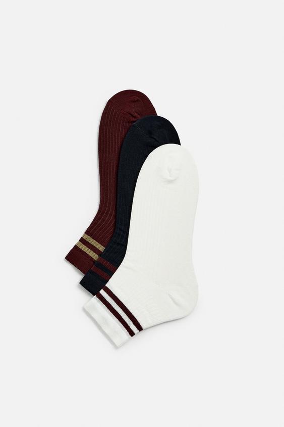 3-PACK OF STRIPED SOCKS - various | ZARA United States