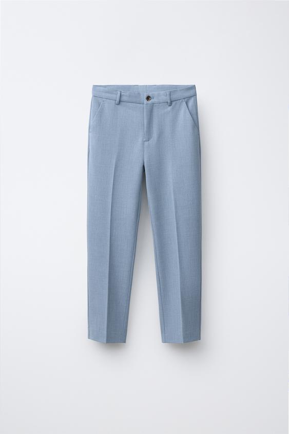 CALÇAS DE FATO - Azul-pastel | ZARA Portugal