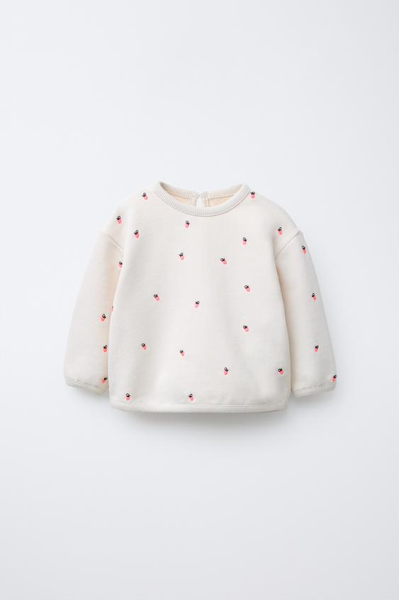 სვიტერი ნეონის ნაქარგებით - Stone | ZARA Georgia