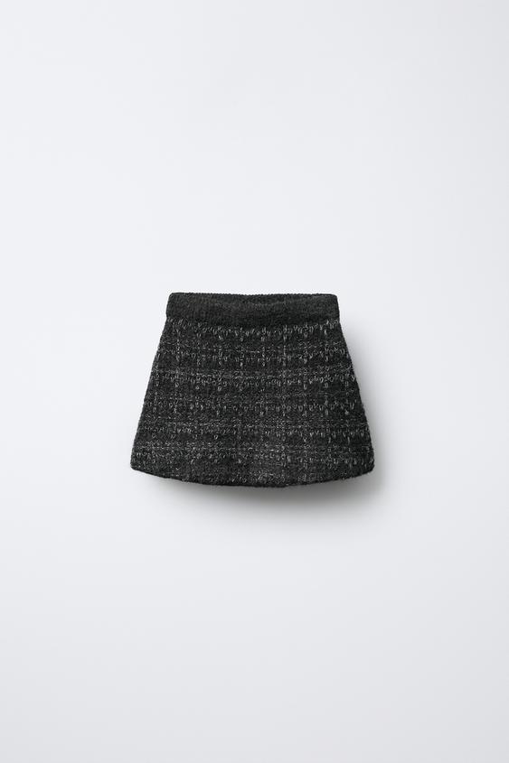 JUPE EN MAILLE BRILLANTE - Gris anthracite | ZARA Suisse / Switzerland