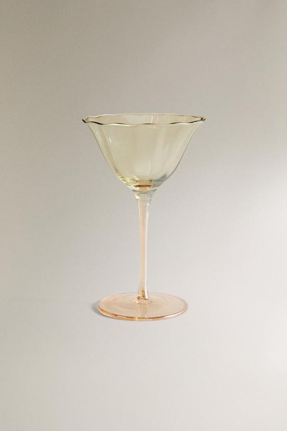 FLARED GLASS COCKTAIL GLASS - Blue | ZARA Canada
