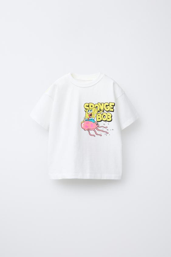 SPONGEBOB SQUAREPANTS © NICKELODEON T-SHIRT - White | ZARA New Zealand
