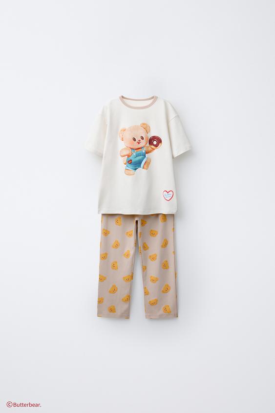 2-6 YEARS/ BUTTERBEAR © PRINT PYJAMAS - Ecru | ZARA Singapore