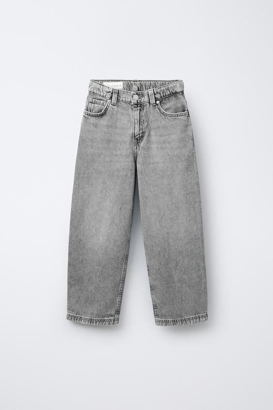 RELAXED BAGGY JEANS - Mid-grey | ZARA Ireland