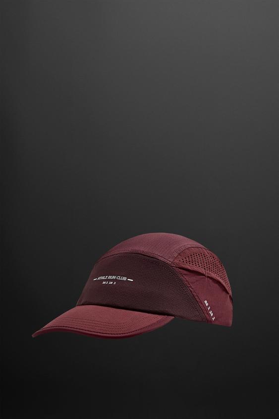 COLOUR-BLOCK RUNNING CAP - Red | ZARA New Zealand