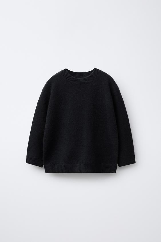 100% CASHMERE KNIT SWEATER - Dark navy | ZARA Canada