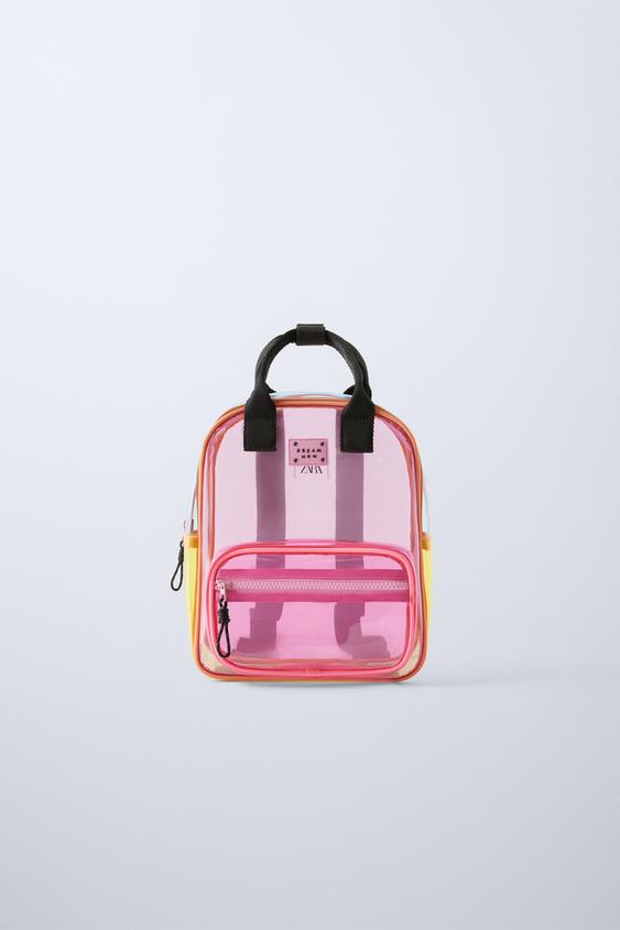 MULTICOLOURED VINYL MINI BACKPACK - Multicoloured | ZARA Singapore