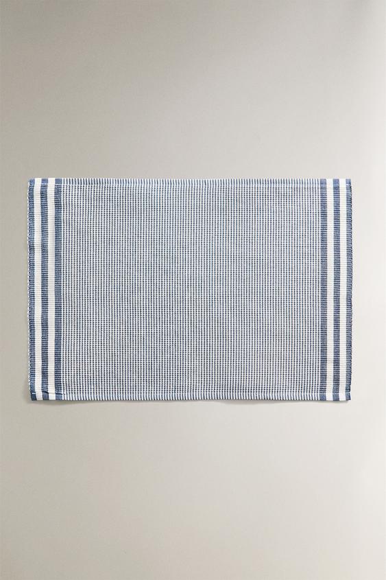 STRIPED INDIVIDUAL TABLECLOTH (PACK OF 2) - Blue | ZARA United States