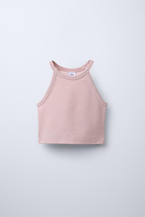 SHINY HALTER NECK TOP - Pink | ZARA South Africa