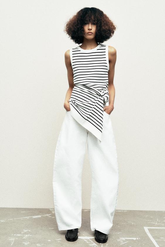 TOP DIN TRICOT CU DUNGI - dungi | ZARA România