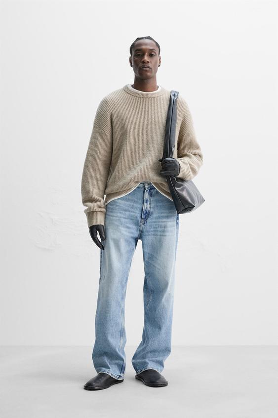 TEXTURED SWEATER - LIMITED EDITION - Beige | ZARA Saudi Arabia