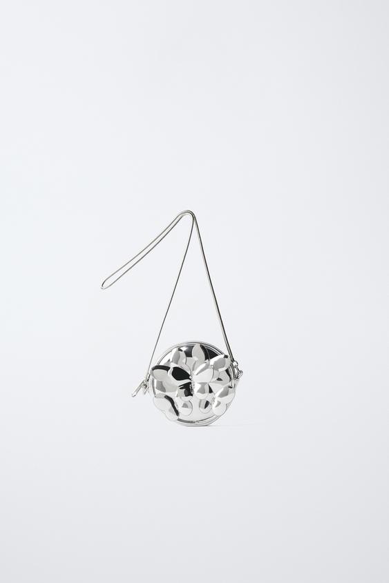 BUTTERFLY CROSSBODY BAG - Silver | ZARA Canada