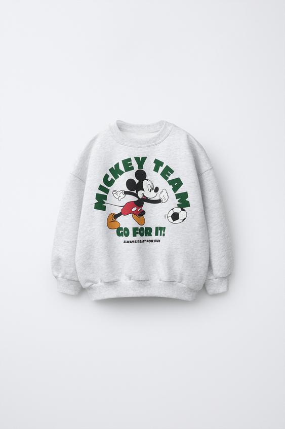 MICKEY MOUSE © DISNEY SWEATSHIRT - Grey marl | ZARA UAE - Dubai/Sharjah ...