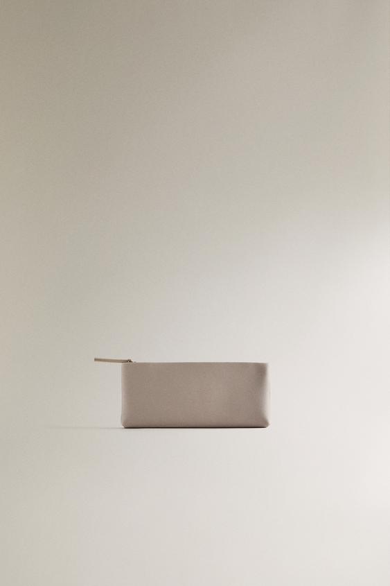 LEATHER STORAGE CASE - Grey | ZARA United Kingdom