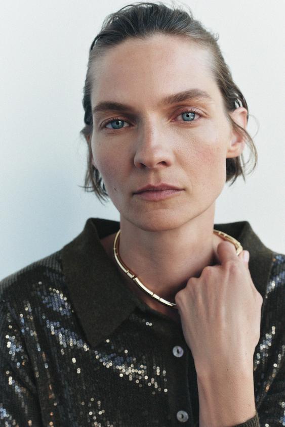 TUBULAR METAL CHAIN - Golden | ZARA New Zealand