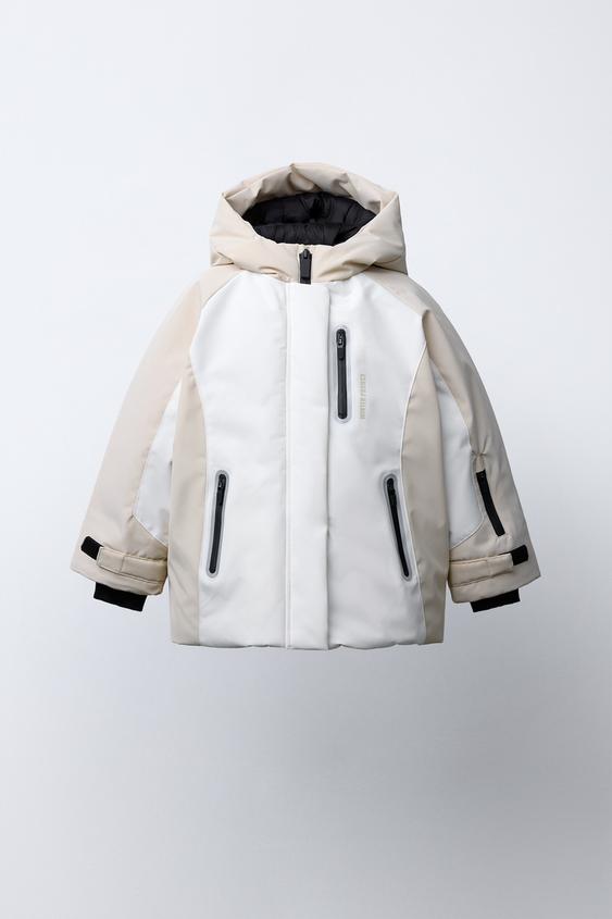 VODOOTPORNA JAKNA I VETROOTPORNA JAKNA U BLOKOVIMA BOJA - Ekru | ZARA ...