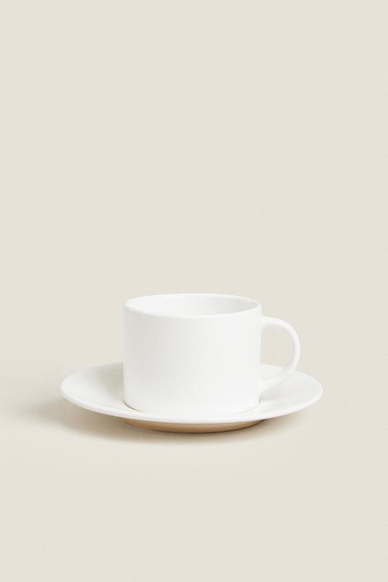 STONEWARE TEACUP - White | ZARA United States