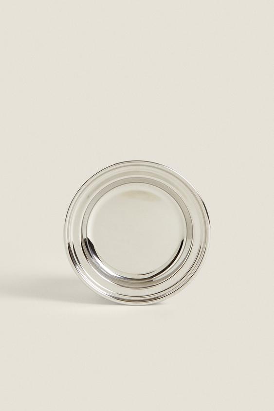 STEEL SIDE PLATE - Steel | ZARA United States