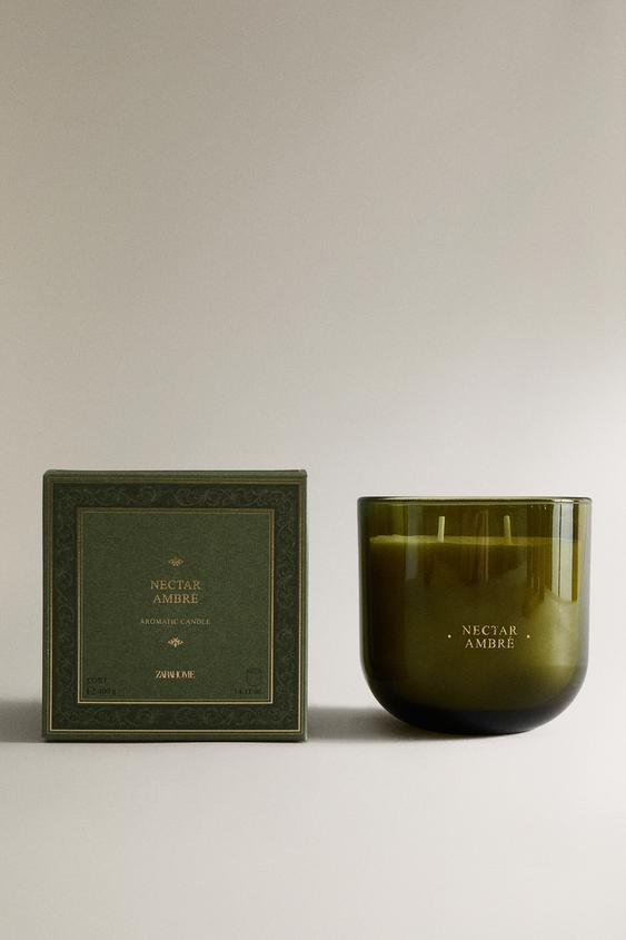 (400 G) NECTAR AMBRÉ SCENTED CANDLE - Peach | ZARA Mexico