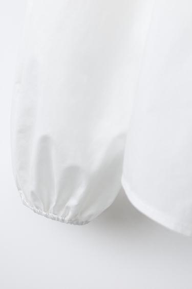 CHEMISE À BOUTON BIJOU - Blanc | ZARA France