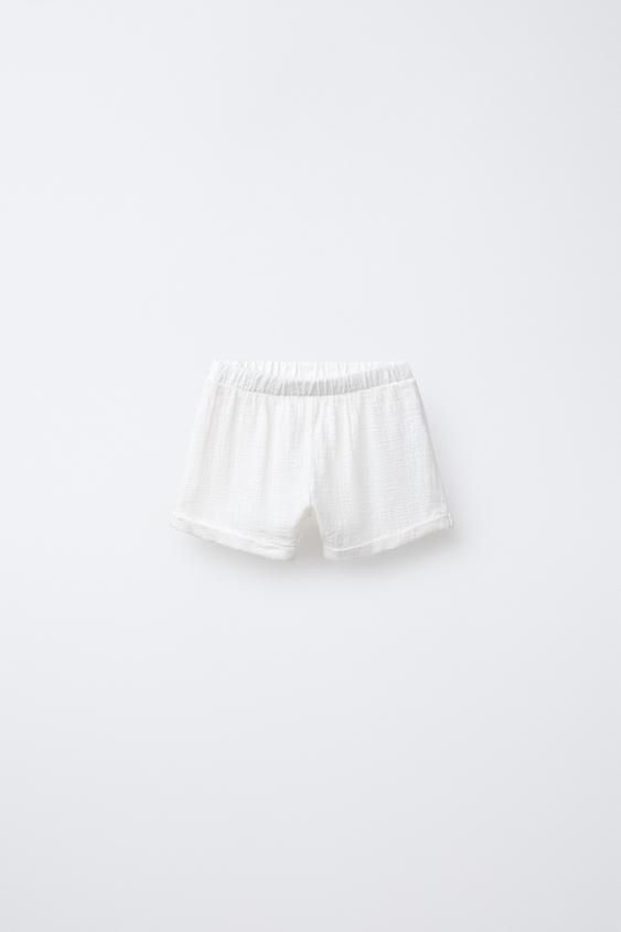 PLAIN CONTRAST BERMUDA SHORTS - Oyster-white | ZARA New Zealand