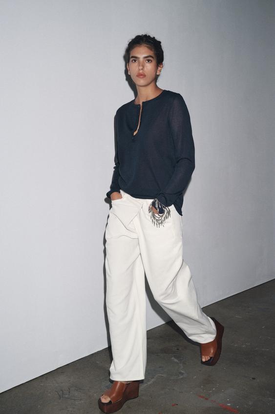 DÜZ TRİKO KAZAK - LACİVERT | ZARA Türkiye / Turkey